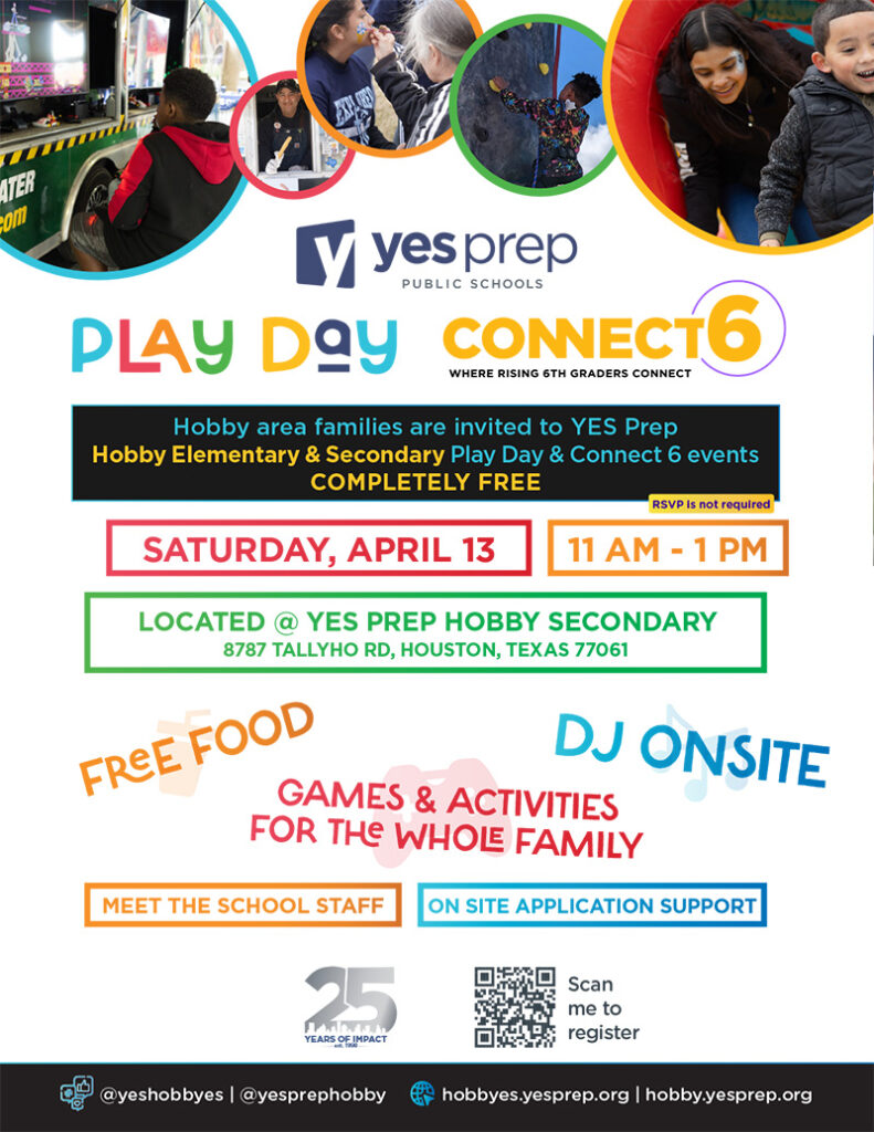 YES Prep: Play Day Connect 6, April 13 - Hobby Area Management District ...